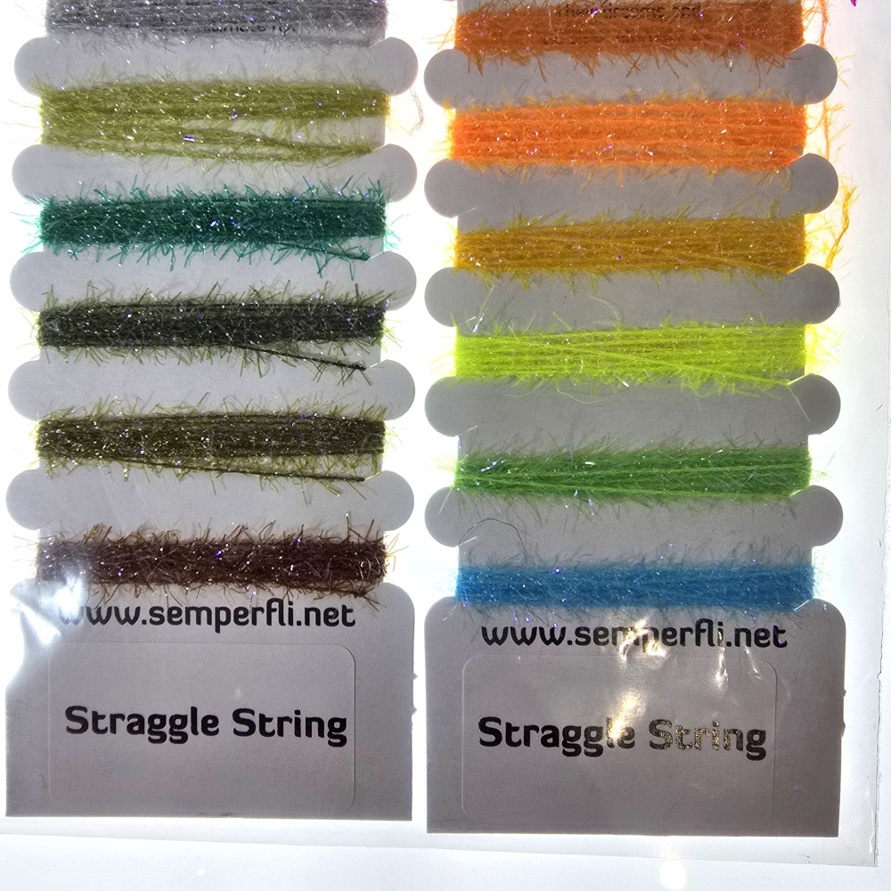 Straggle String Multicard Naturals & Attractor Colours for Fly Tying
